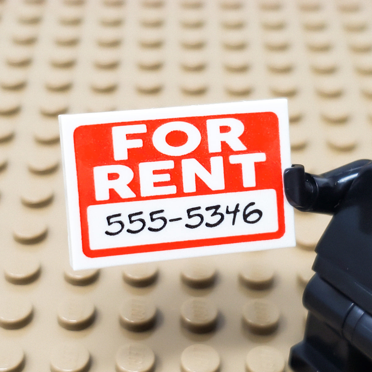 For Rent 2x3 Tile (Custom Pad Printed LEGO) – Brick Mini