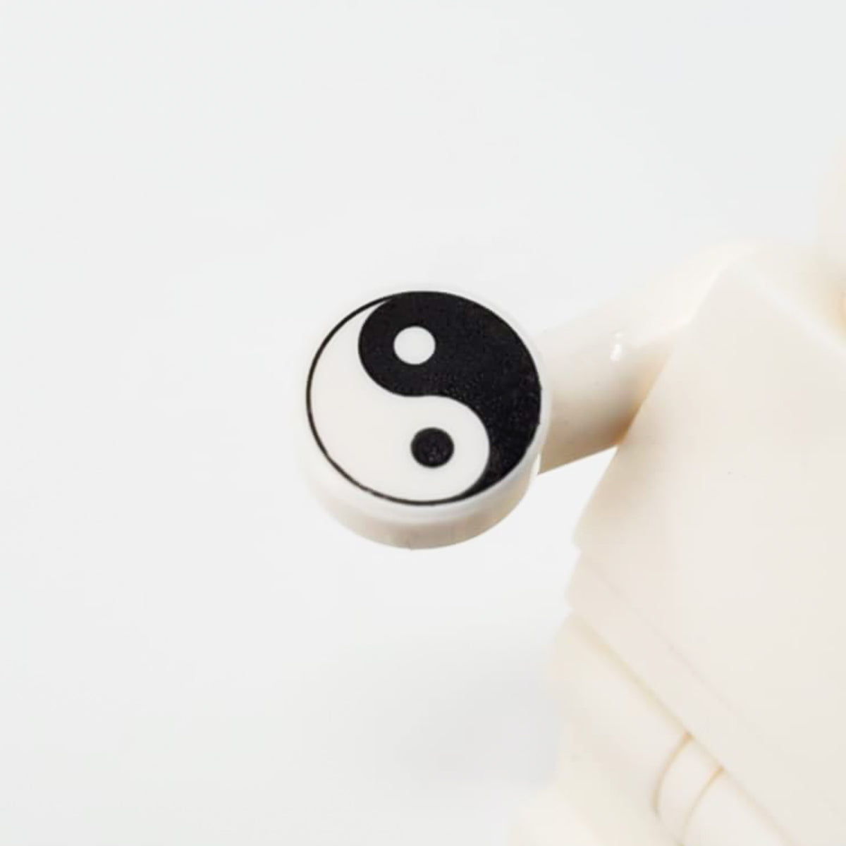 Yin Yang 1x1 Round Tile (Custom Pad Printed LEGO) – Brick Mini