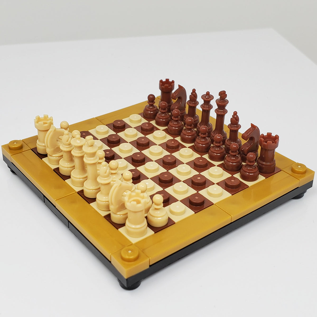 Complete Chess Set with Standard Board – Brick Mini