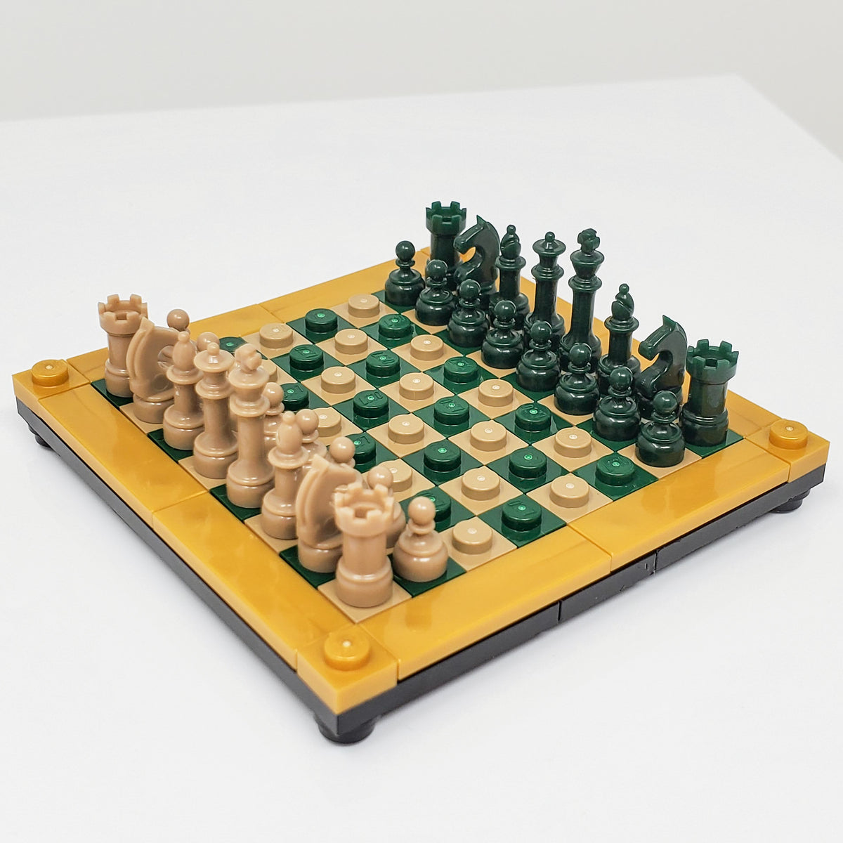 Complete Chess Set with Standard Board – Brick Mini